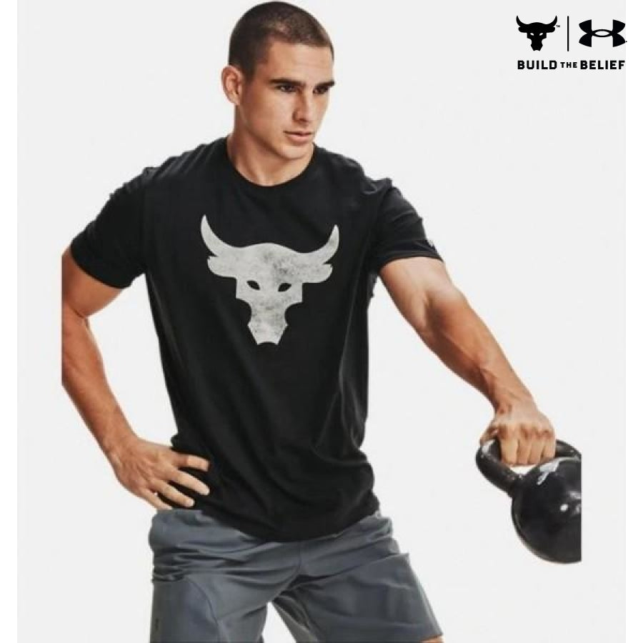 Men's Project Rock Brahma Bull Logo Short Sleeve